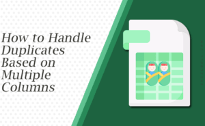 How to Handle Duplicates Based on Multiple Columns in Excel (Step-by ...