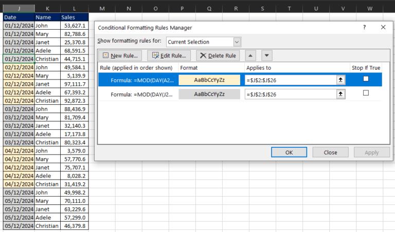 How To Highlight Odd Or Even Dates In Excel For Better Data Organization Excel Bell